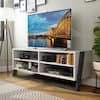 Furniture of America Addis 62.50 in. W Gray TV Console with 4-Shelves ...