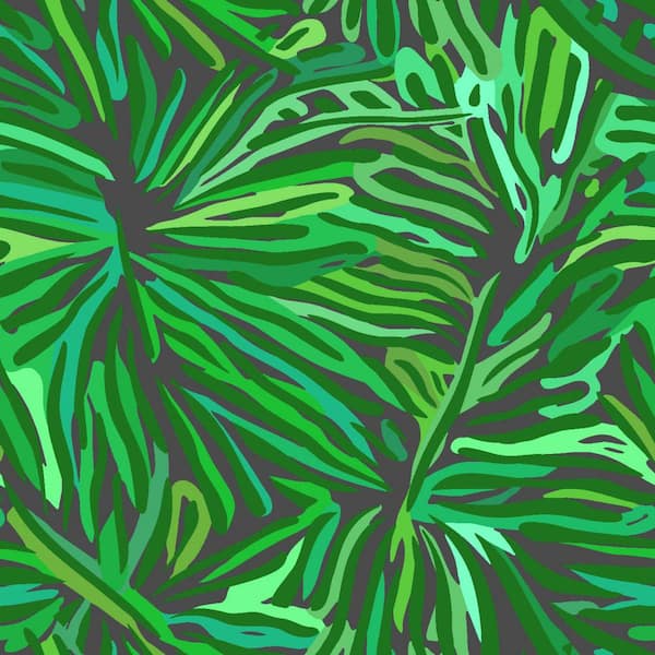 Flora Green Wallpaper MI10577 - The Home Depot
