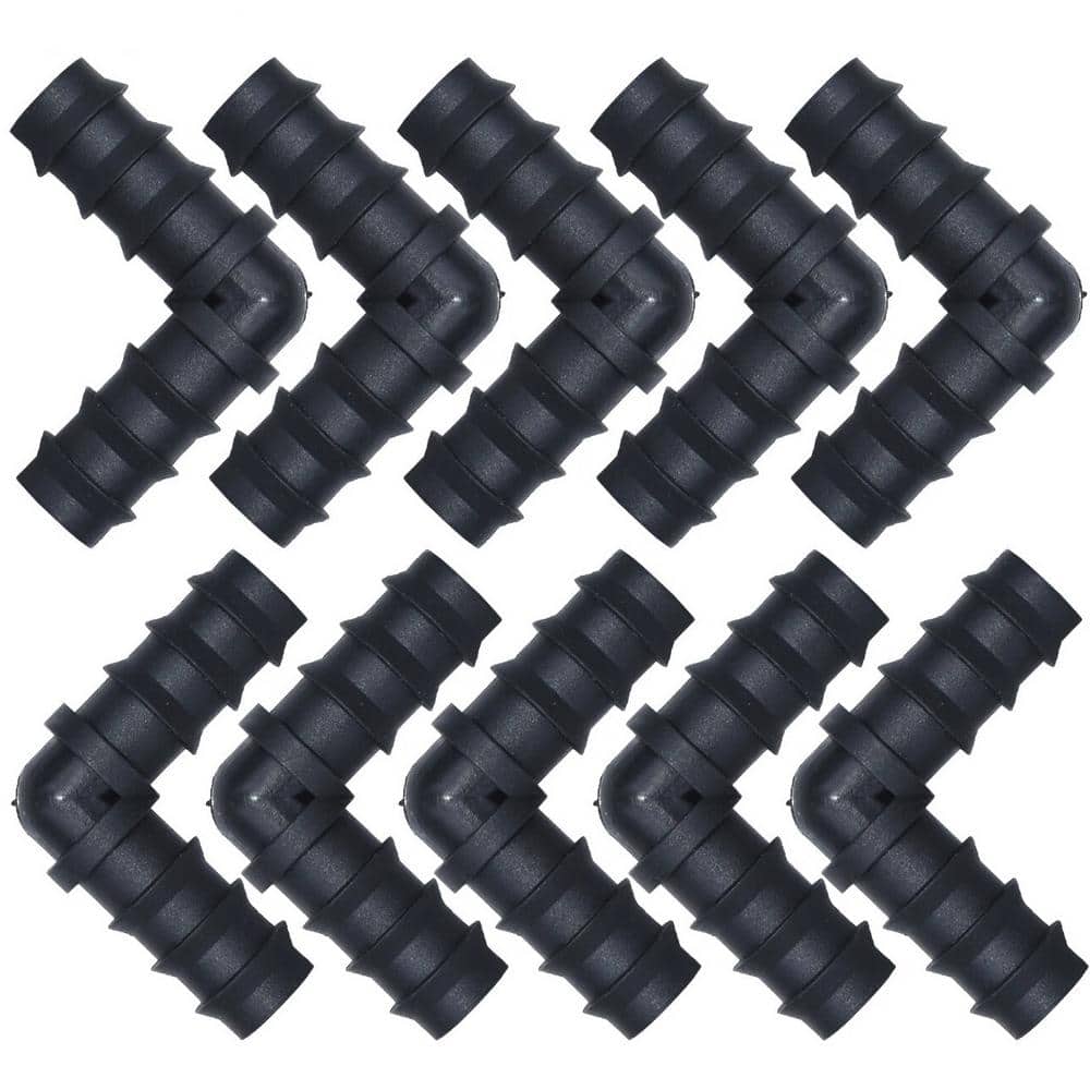 ITOPFOX 1/2 in. Barbed L Elbow Plug Garden Watering Hose Connector for ...
