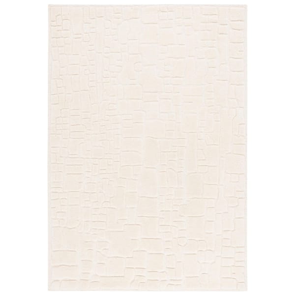 SAFAVIEH Manhattan 8 ft. x 10 ft. Ivory Antique Stone Area Rug MAN575A ...