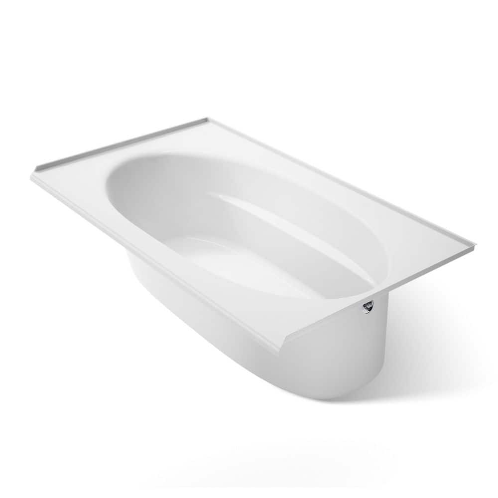 KOHLER Windward 72 in. Rectangular Drop-in Right-Hand Drain with Tile ...