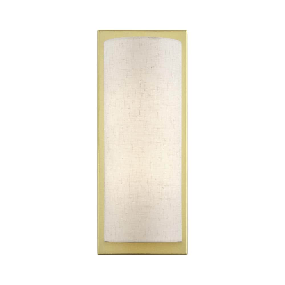 Livex Lighting Brenton 6 in. 2-Light Soft Gold ADA Wall Sconce with ...