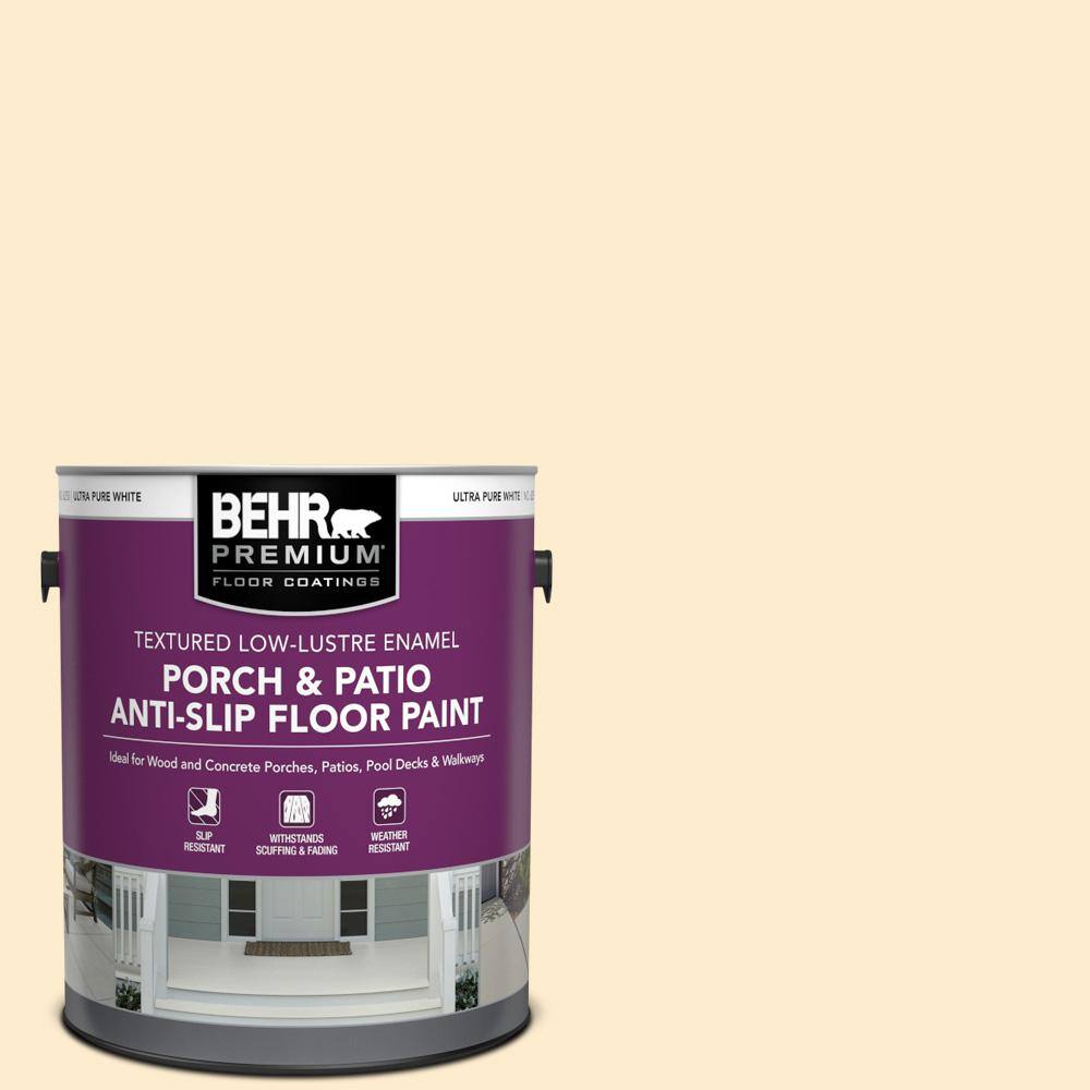 BEHR PREMIUM 1 gal. #PPL-68 Summer Moon Textured Low-Lustre Enamel ...