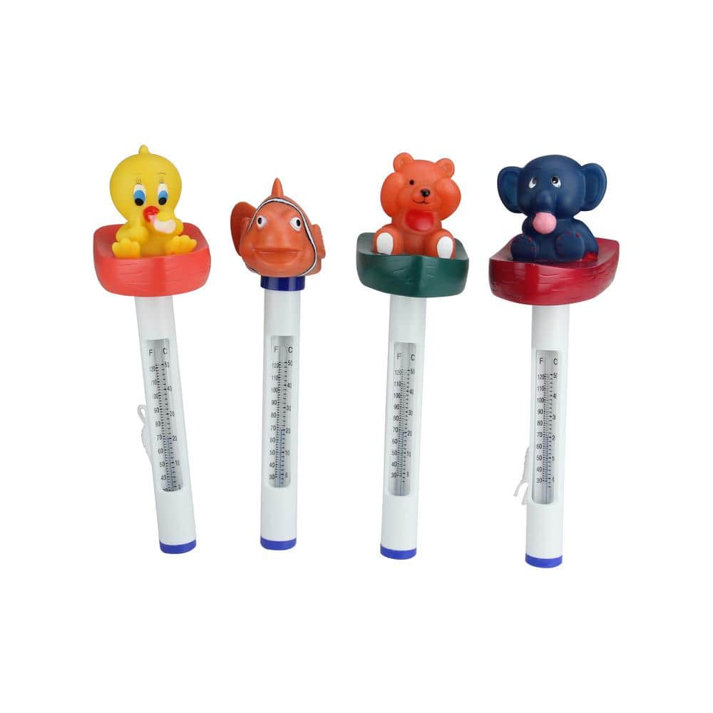 Pool Central Floating Animal Swimming Pool Thermometers with Cords (Set ...
