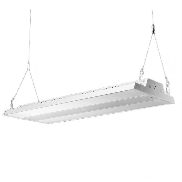 JAZAVA 150-Watt 24 in. Integrated LED Linear High Bay Light with Motion ...