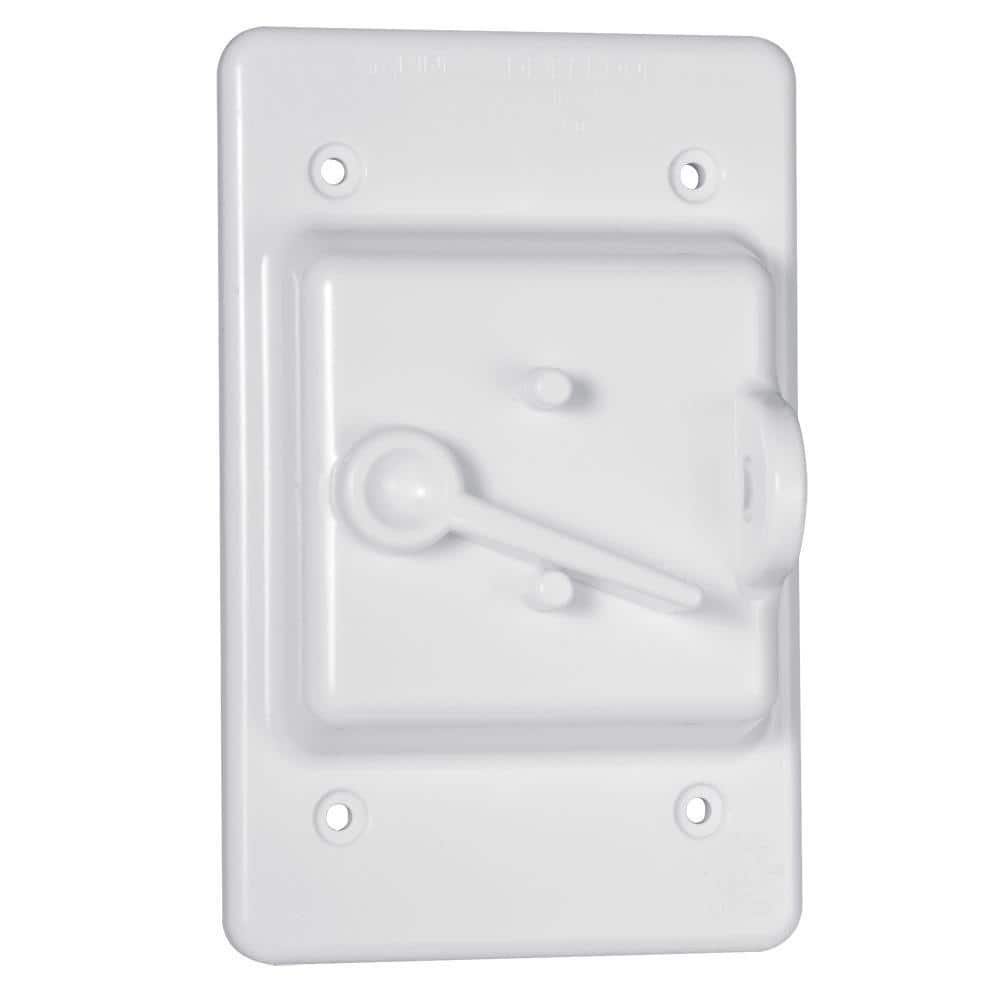 BELL N3R Polycarbonate White 1-Gang Weatherproof Toggle Switch Cover ...