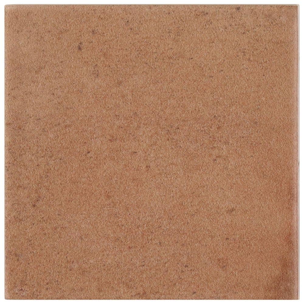 Ivy Hill Tile Casablanca Terracotta 3.39 in. x 0.39 in. Square Matte ...