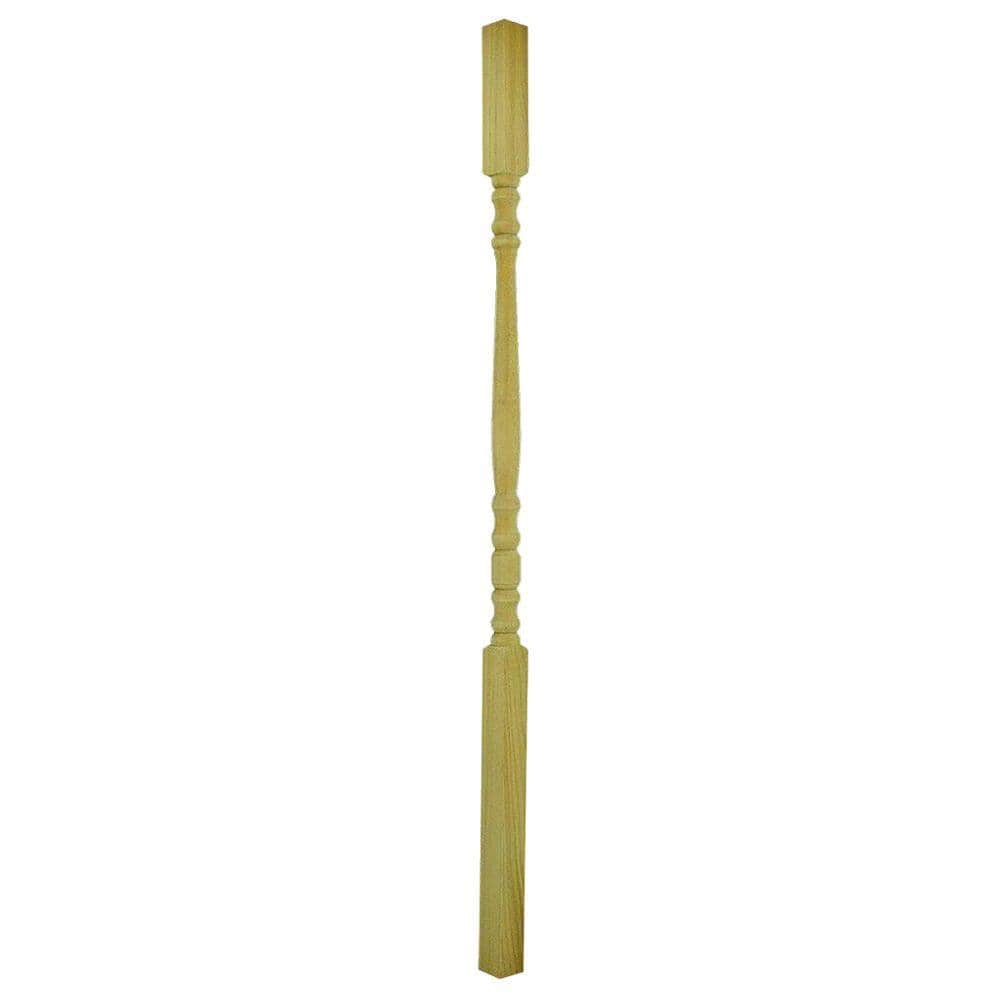 EVERMARK Stair Parts 36 in. x 1-1/4 in. 5205 Unfinished Hemlock Square ...