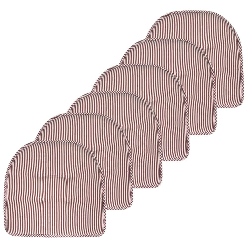 Sweet Home Collection Pinstripe Memory Foam U-Shaped 17 in. x 16 in ...
