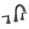 Delta Greydon 8 in. Widespread Double Handle Bathroom Faucet in Matte ...
