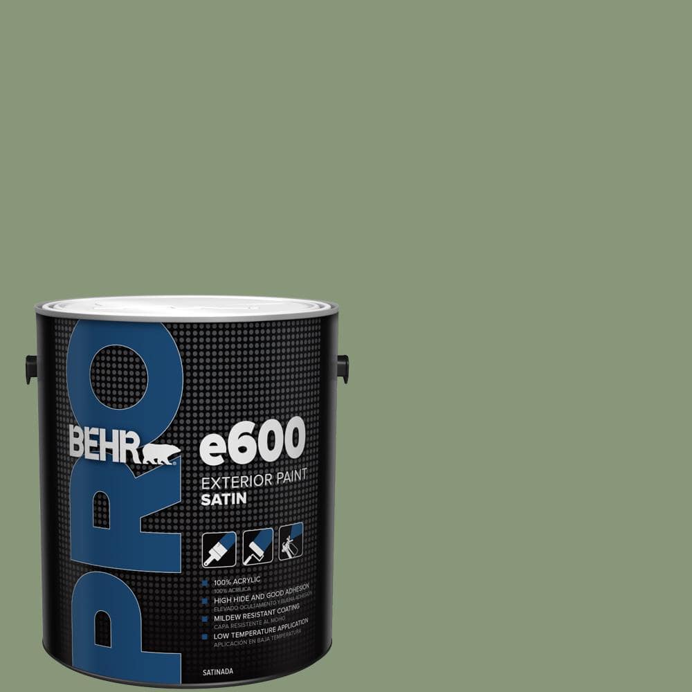 BEHR PRO 1 gal. #S390-5 Laurel Tree Satin Exterior Paint PR64301 - The ...