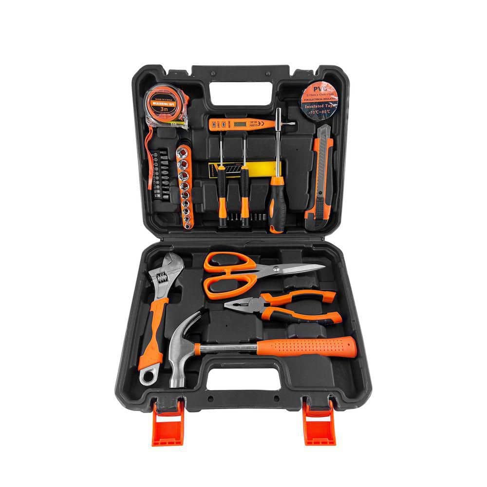 MYWISH 59-Piece Home Tool Kit, Household Basic Hand Tool Sets with Case ...