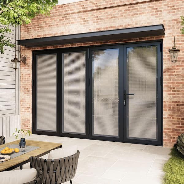 ARK DESIGN 120 in. x 80 in. Right Swing/Outswing Double Tempered Glass ...
