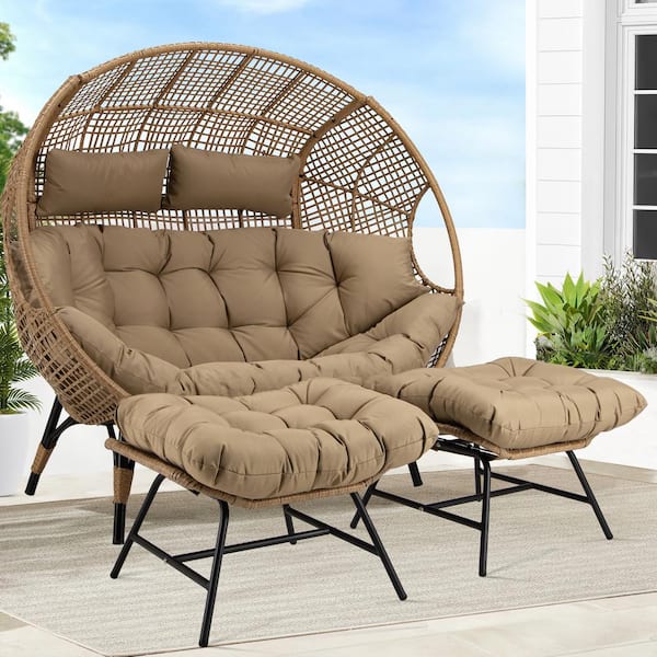 Double wicker chair store