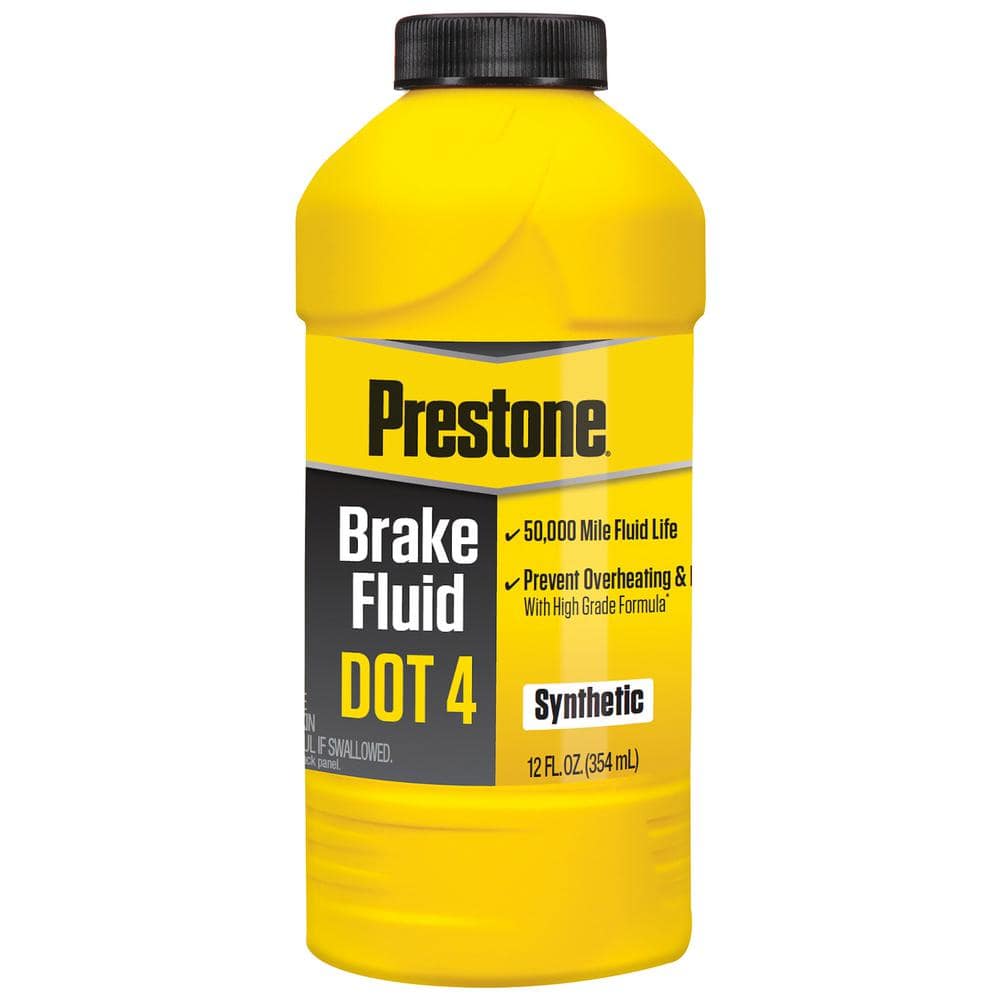 Prestone Dot 4-Brake Fluid, 12 fl. oz., Synthetic, 50,000 Mile AS800Y ...