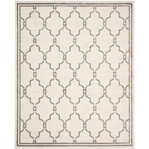 SAFAVIEH Amherst Ivory/Gray 8 ft. x 10 ft. Geometric Diamond Area Rug ...