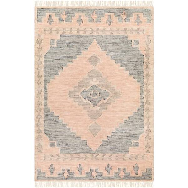 Livabliss Sloan Salmon 8 ft. x 10 ft. Medallion Indoor Area Rug ...