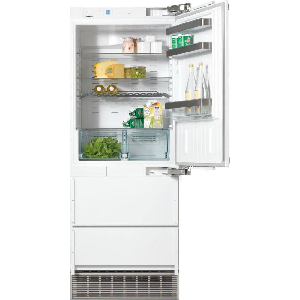 Miele 30 in. Right Hinged Bottom Freezer Refrigerator with 14.1 cu. ft ...
