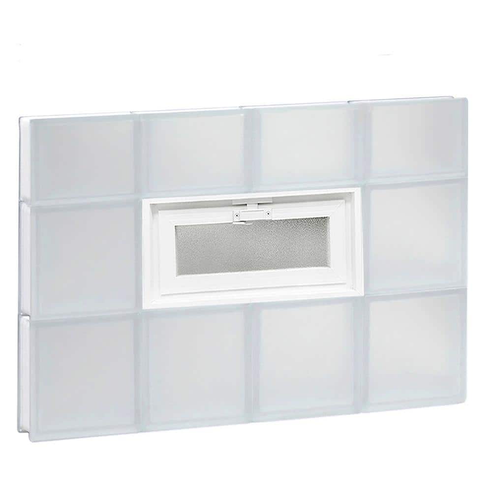 Clearly Secure 31 in. x 21.25 in. x 3.125 in. Frameless Vented Frosted ...