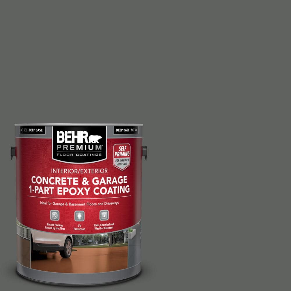 BEHR PREMIUM 1 gal. #N460-6 Hematite Self-Priming 1-Part Epoxy Satin ...