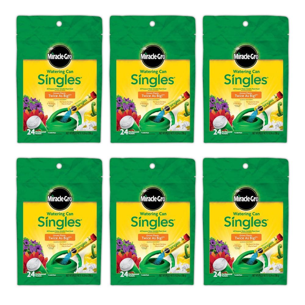 Miracle-Gro Watering Can Singles All Purpose Water Soluble Plant Food ...