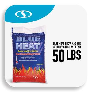 Blue Heat 50 Lb. Calcium Blend Ice and Snow Melt + Deicer W/ Heat ...