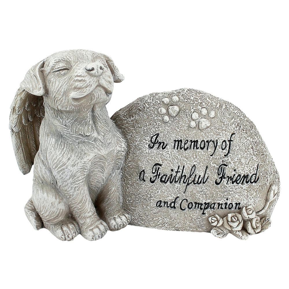 Design Toscano 4 in. H Forever in Our Hearts Memorial Dog Statue ...