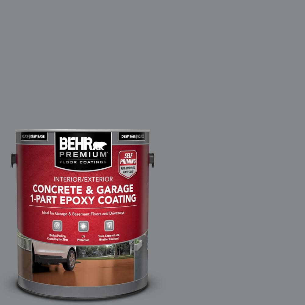 BEHR PREMIUM 1 gal. #N500-5 Magnetic Gray color Self-Priming 1-Part ...