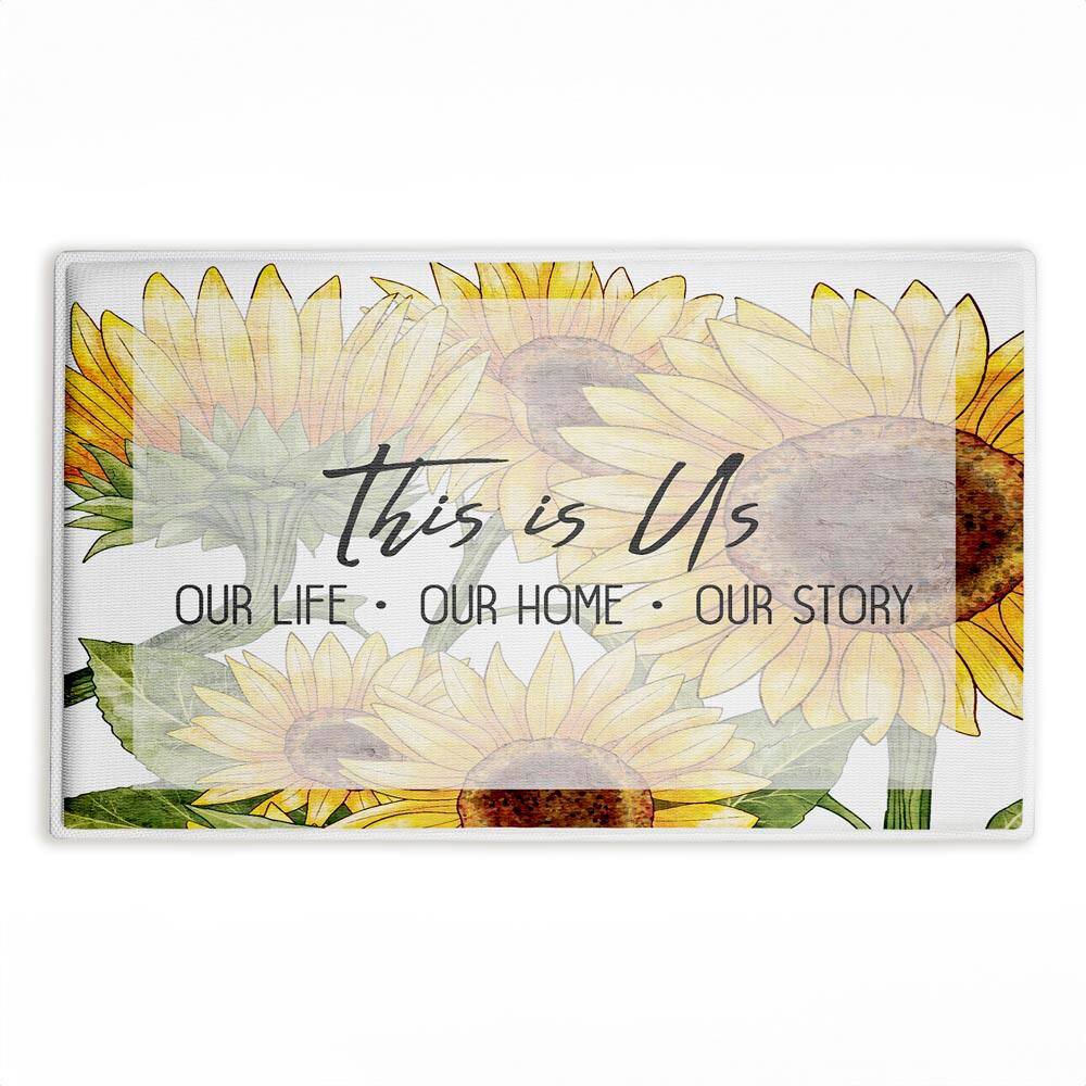 Stupell Industries This Is Us Sunflower Sentiment 18 in. x 30 in ...