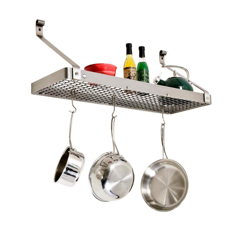 Enclume Handcrafted 30 in. Gourmet Deep Bookshelf Wall Rack with 12 ...