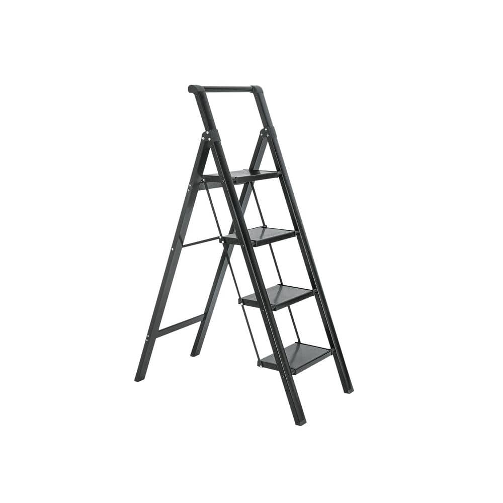 Reviews for Tatayosi 4-Step Aluminum Folding Step Stool Ladder 330 lbs ...