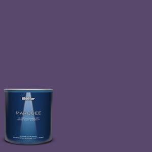 BEHR PREMIUM PLUS 1 qt. #P570-7 Proper Purple Satin Enamel Low Odor ...