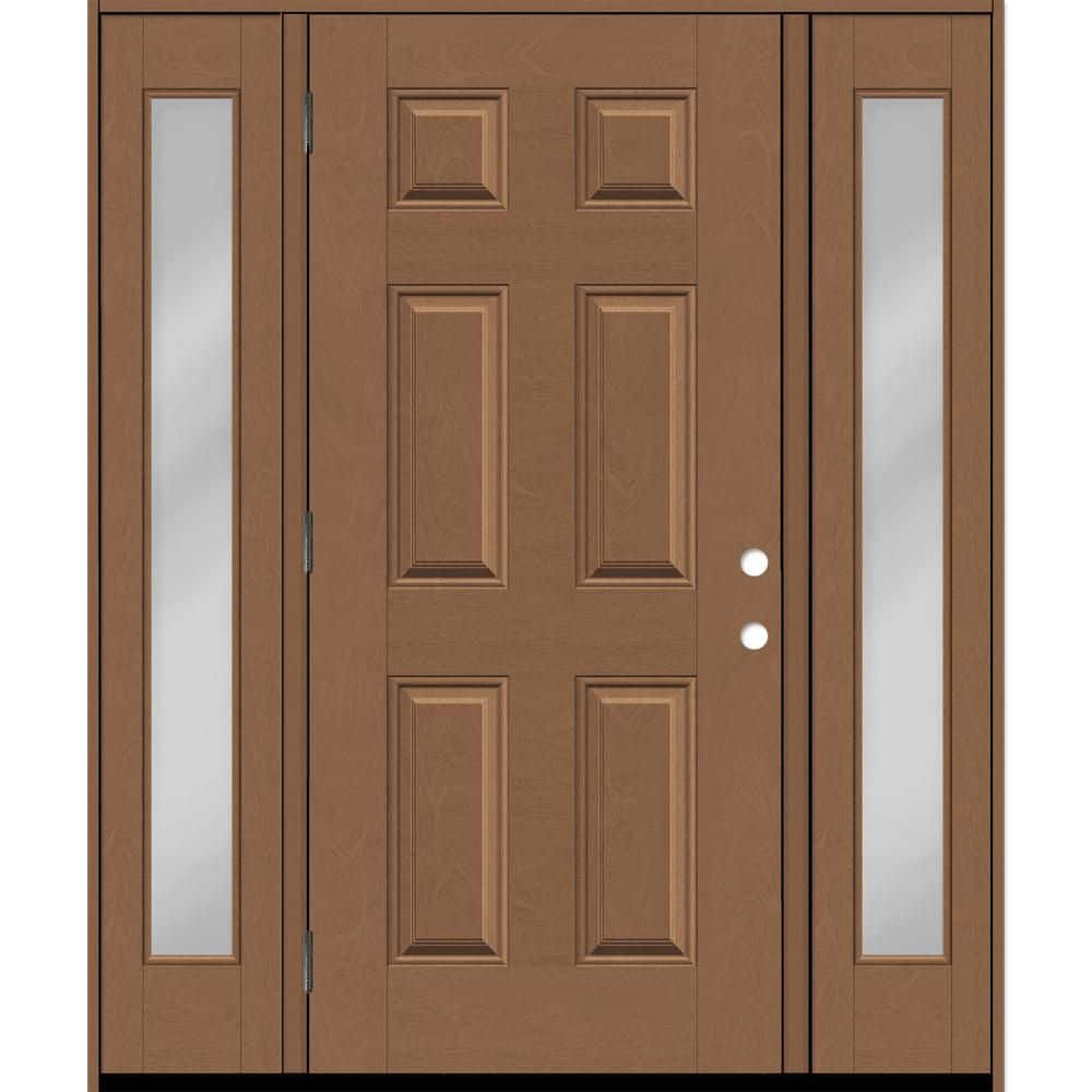 Steves & Sons Regency 60 in. x 80 in. 6 Panel RHOS Autumn Wheat Stain ...