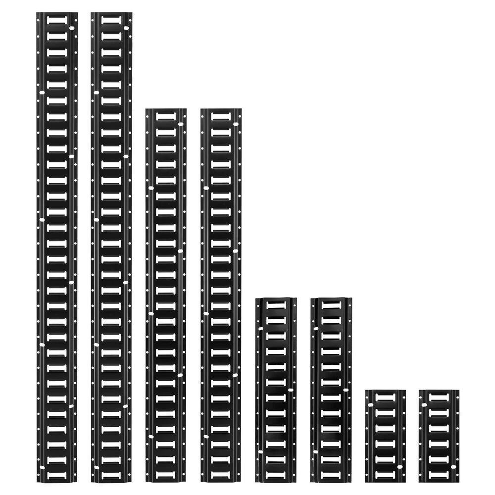 SKYSHALO E-Track Tie-Down Rail Kit, 8 Pack (5ft. +4ft. +2ft. +1ft. ) E ...
