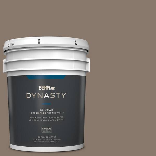 BEHR DYNASTY 5 gal. #MQ2-38 Grizzly Satin Enamel Exterior Stain ...