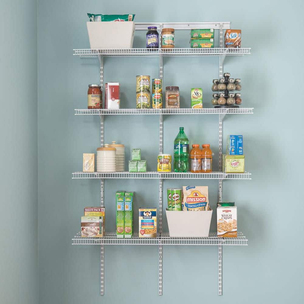 Home Depot Wire Closet Shelving ClosetMaid ShelfTrack 48" W 72" W