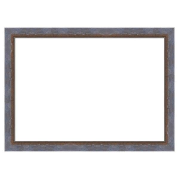 Amanti Art 2-Tone Blue Copper 22 in. x 16 in. Wood Framed Dry Erase ...