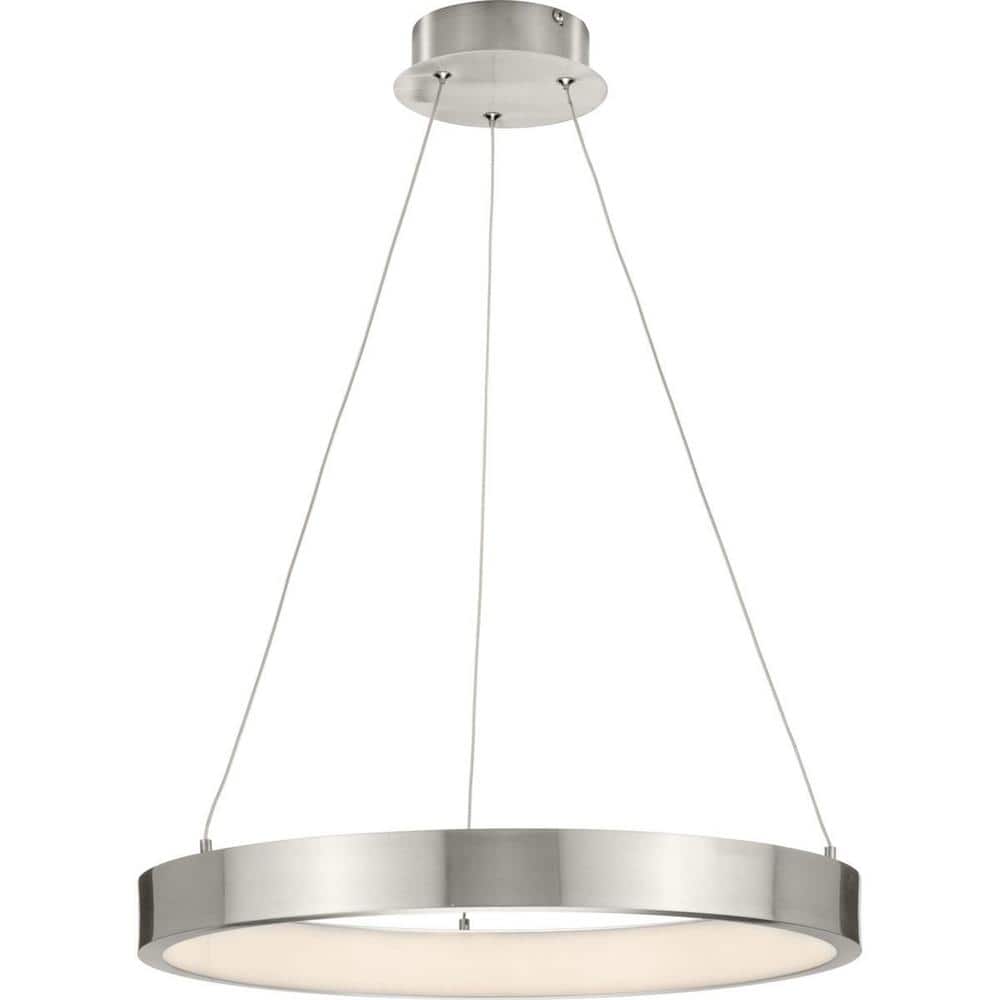 Progress Lighting Inverse Collection 27-Watt Integrated LED Brushed ...