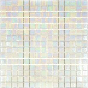 Apollo Tile Celestial 4" x 6" Glossy Bone White Glass Mosaic Uniform ...