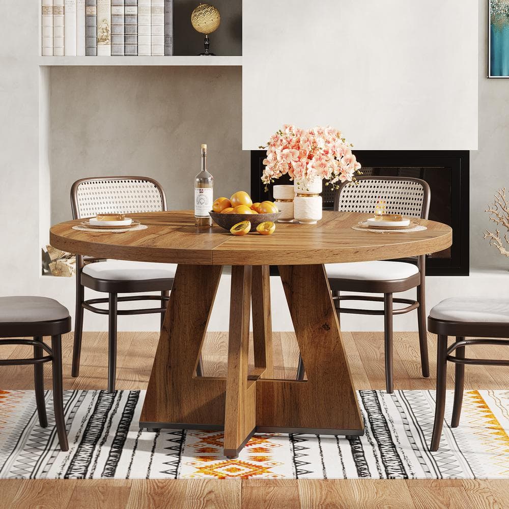 Morie farmhouse wood dining table store