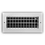 Everbilt 12 in. x 4 in. 2-Way Steel Wall/Ceiling Register in White ...