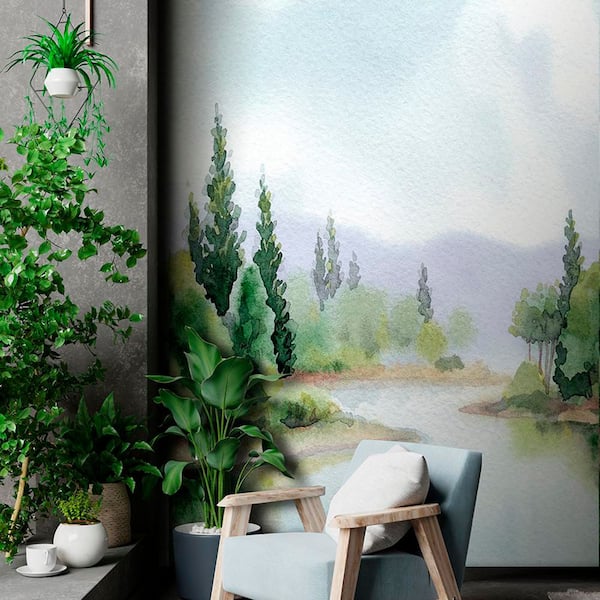 Veer Decor Serene River Wall Mural 8253-BJ - The Home Depot