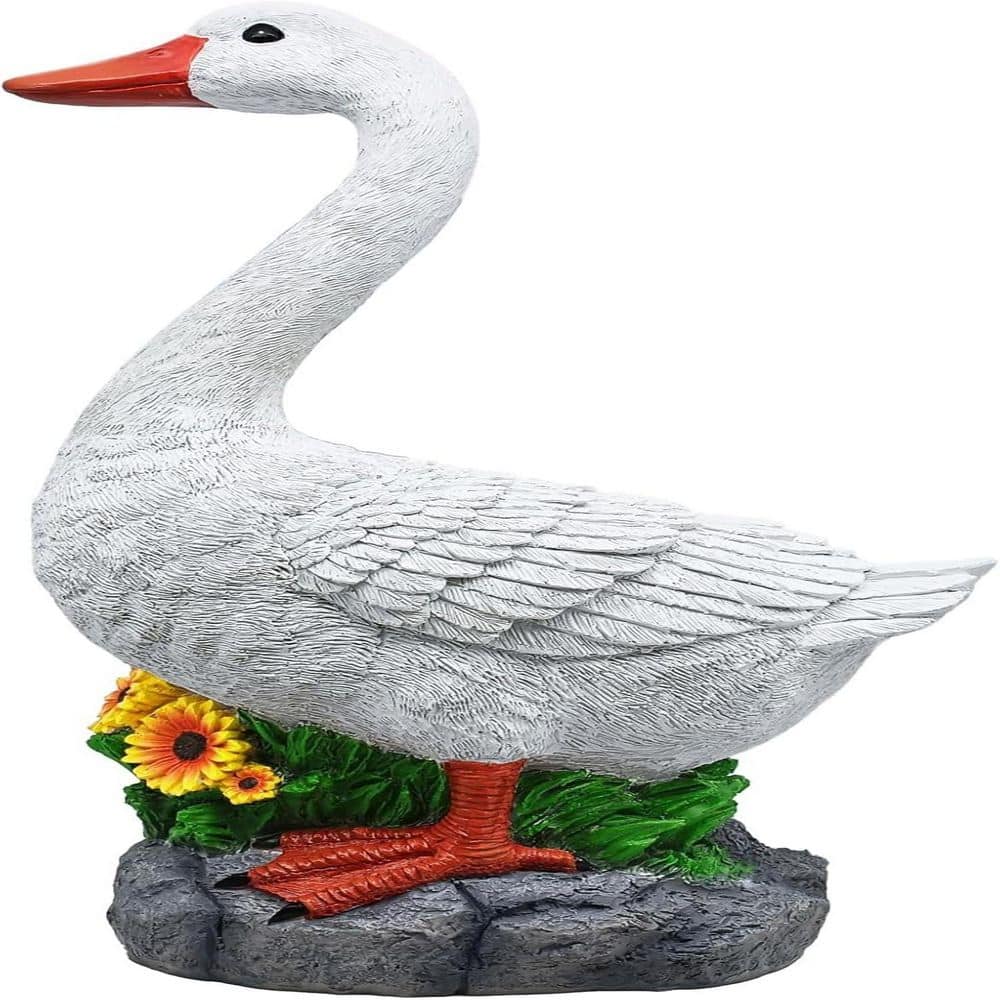 Goose Statue Cygnus, Big Resin Garden Lawn Yard Decor, Sculpture, 20 ...