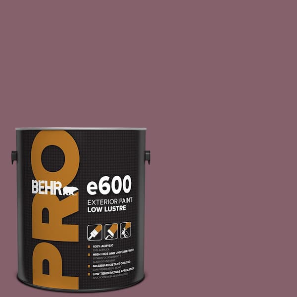 BEHR PRO 1 gal. #BIC-35 Vintage Plum Low Luster Exterior Paint PR62301 ...