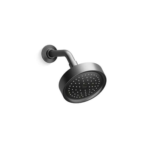 KOHLER Purist 1-Spray Patterns 5.5 in. Wall Mount Fixed Shower Head in ...