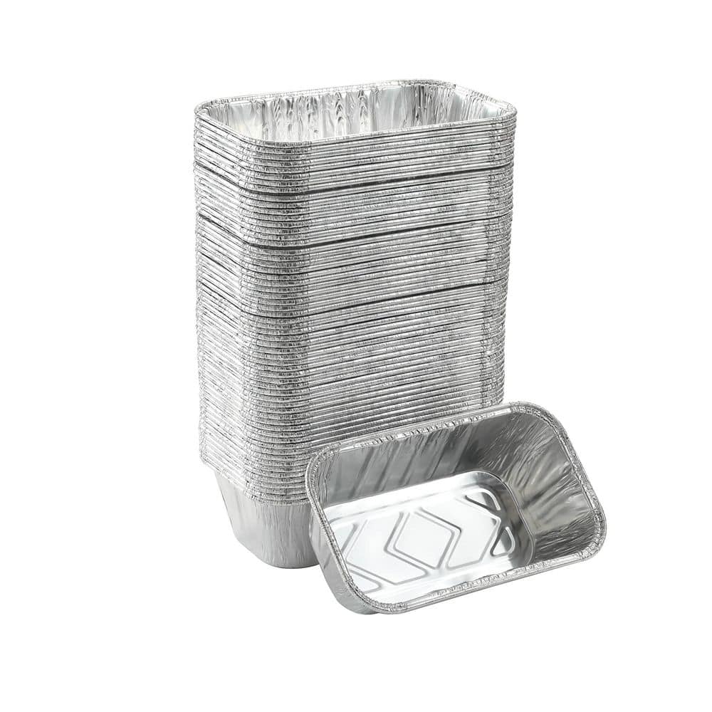 Esepony 6 in. x 3.5 in. x 2.5 in. 1lb. Disposable Oven Safe Aluminum ...