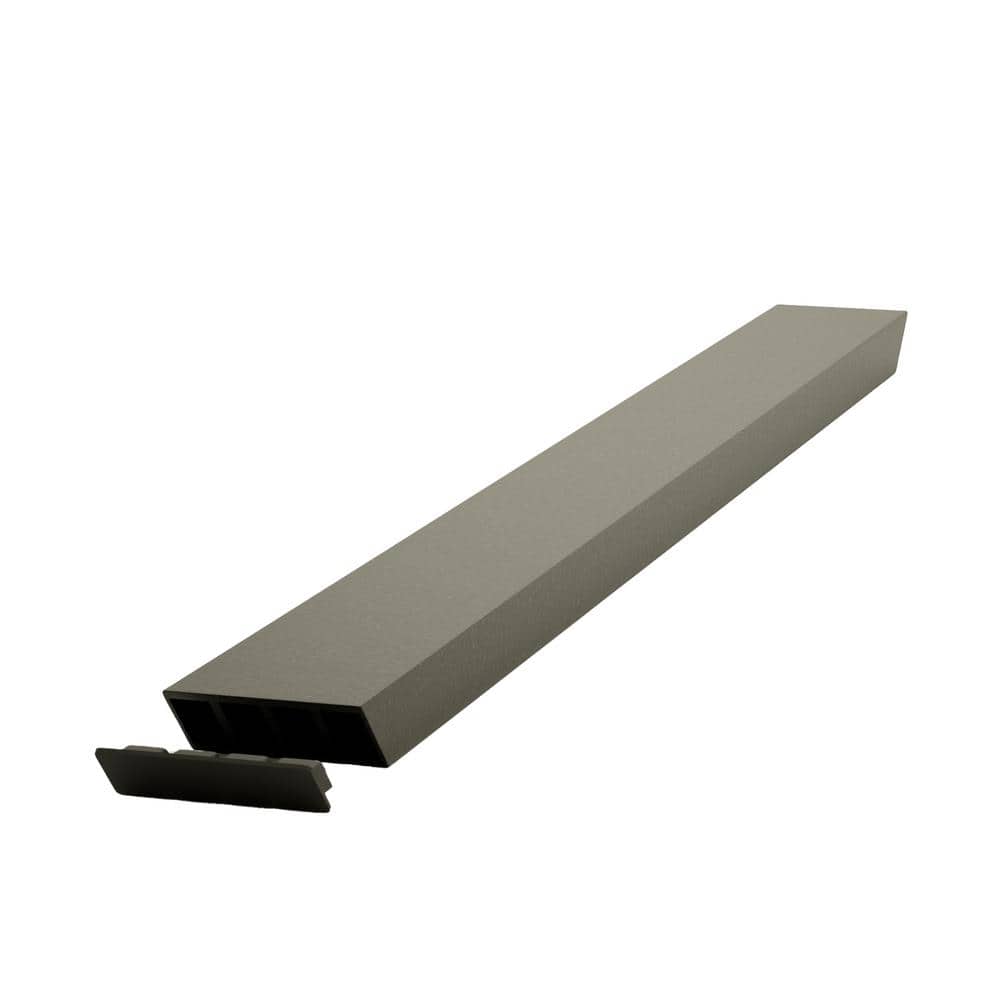 THE ORIGINAL GRANITE BRACKET 2.5 in. x 1 in. x 60 in. Black Aluminum Industrial Double Sided ...