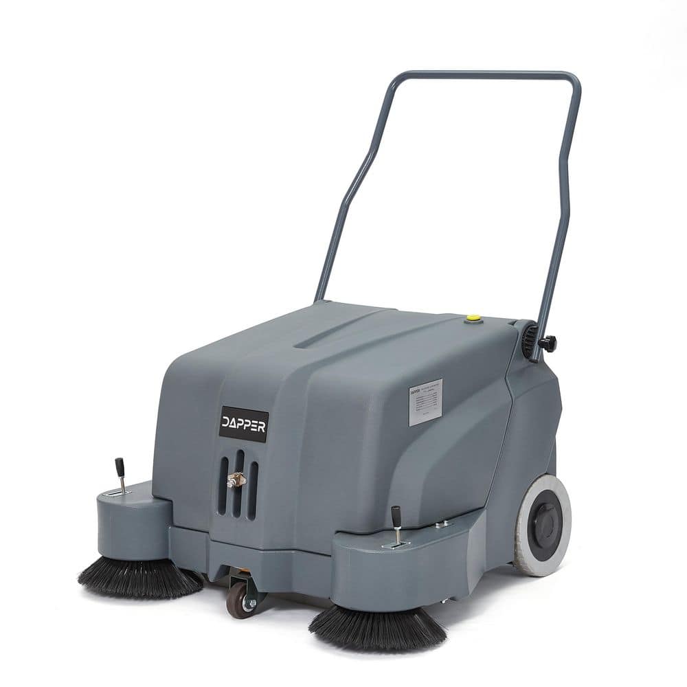 DAPPER SUPPLY Commercial Cordless Walk-Behind Floor Sweeper, 40 in ...