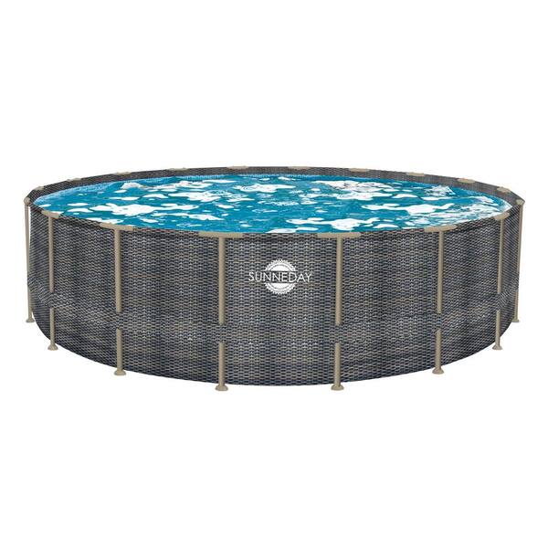 Round-24 ft. - 52 - Above Ground Pools - The Home Depot