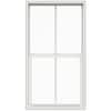JELD-WEN 28 in. x 54 in. V4500 Single Hung Vinyl Window With Bronze ...
